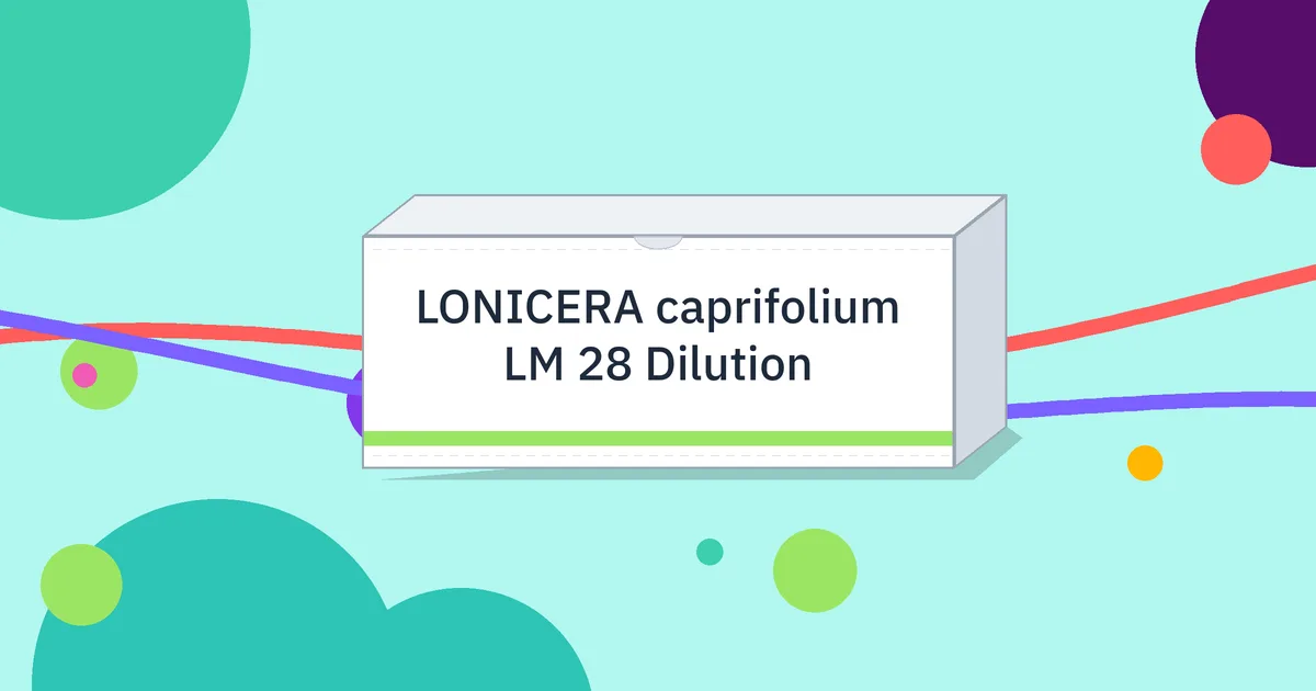 Symbolbild: Packung mit der Aufschrift LONICERA caprifolium LM 28 Dilution (PZN 13535903) – Verfügbarkeit und Bezug in Apotheken in Frankfurt am Main