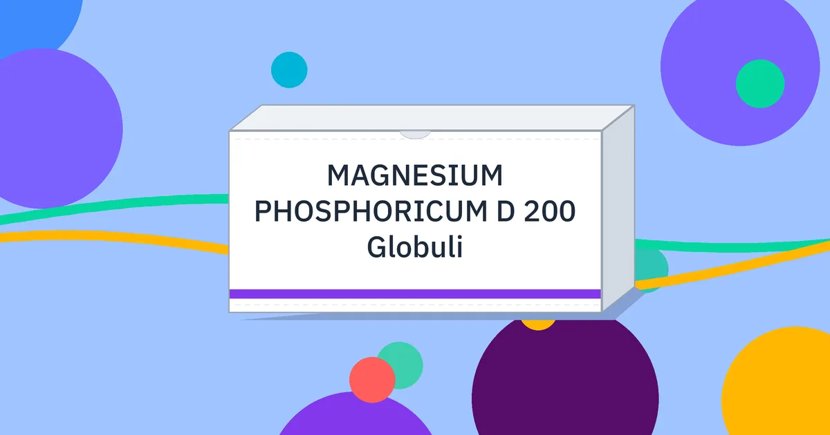 Symbolbild: Packung mit der Aufschrift MAGNESIUM PHOSPHORICUM D 200 Globuli (PZN 15329941) – Verfügbarkeit und Bezug in Apotheken in Frankfurt am Main