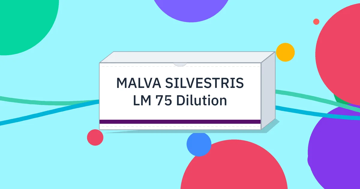 Symbolbild: Packung mit der Aufschrift MALVA SILVESTRIS LM 75 Dilution (PZN 13540152) – Verfügbarkeit und Bezug in Apotheken in Frankfurt am Main