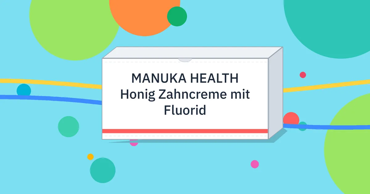 Symbolbild: Packung mit der Aufschrift MANUKA HEALTH Honig Zahncreme mit Fluorid (PZN 18256616) – Verfügbarkeit und Bezug in Apotheken in Frankfurt am Main