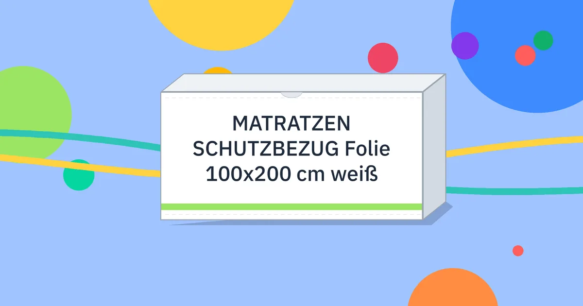 Symbolbild: Packung mit der Aufschrift MATRATZEN SCHUTZBEZUG Folie 100x200 cm weiß (PZN 02814215) – Verfügbarkeit und Bezug in Apotheken in Frankfurt am Main