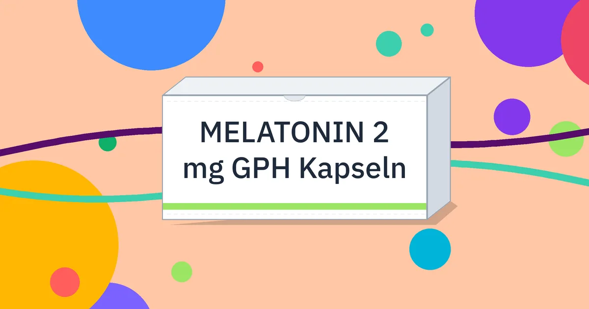 Symbolbild: Packung mit der Aufschrift MELATONIN 2 mg GPH Kapseln (PZN 08449969) – Verfügbarkeit und Bezug in Apotheken in Frankfurt am Main