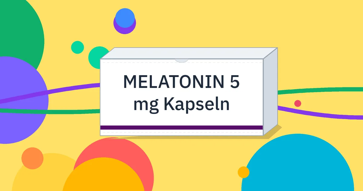 Symbolbild: Packung mit der Aufschrift MELATONIN 5 mg Kapseln (PZN 20170589) – Verfügbarkeit und Bezug in Apotheken in Frankfurt am Main