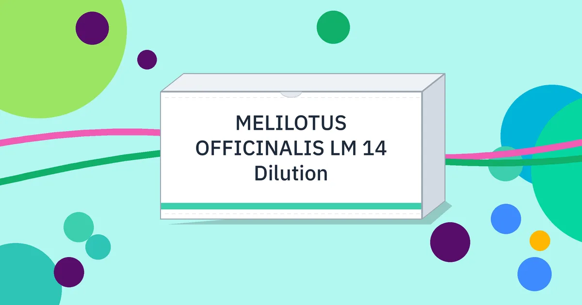 Symbolbild: Packung mit der Aufschrift MELILOTUS OFFICINALIS LM 14 Dilution (PZN 13602858) – Verfügbarkeit und Bezug in Apotheken in Frankfurt am Main