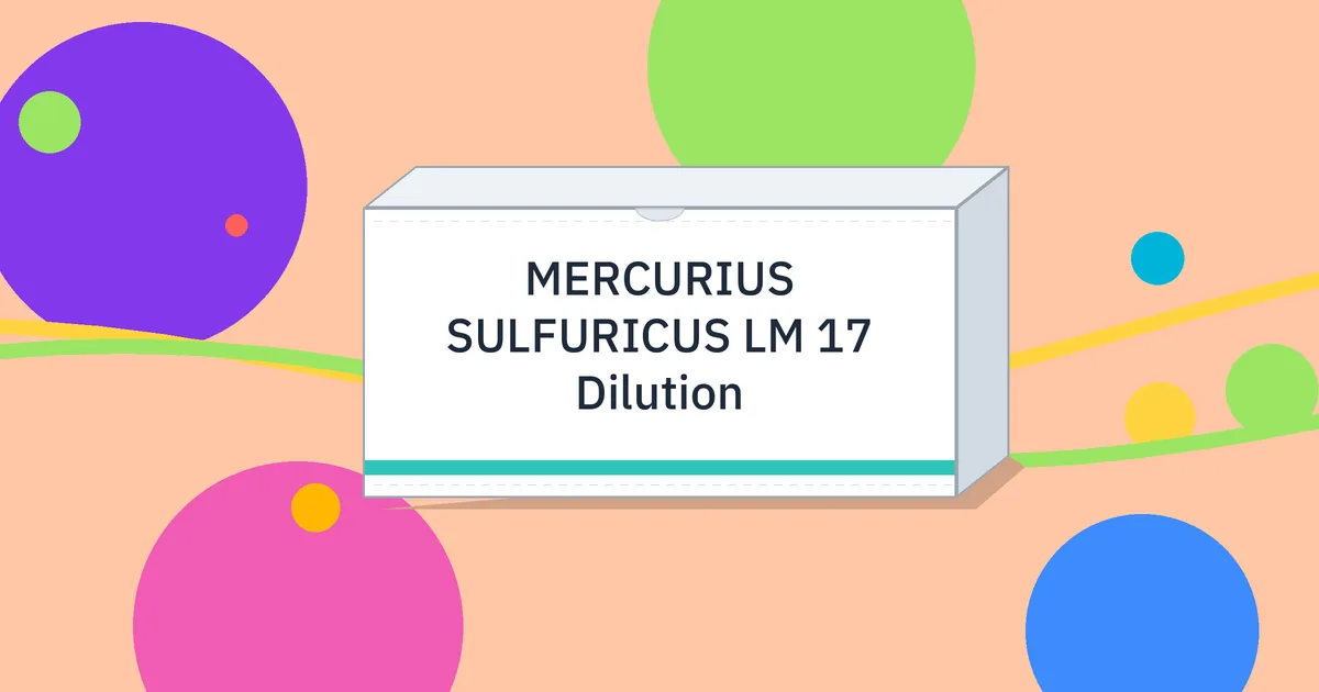 Symbolbild: Packung mit der Aufschrift MERCURIUS SULFURICUS LM 17 Dilution (PZN 12954578) – Verfügbarkeit und Bezug in Apotheken in Frankfurt am Main