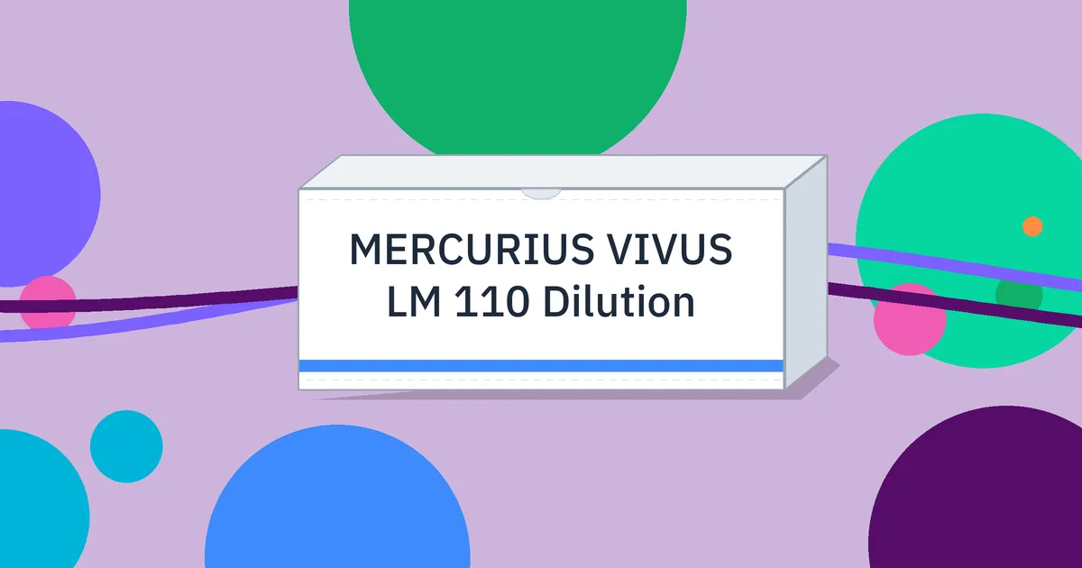 Symbolbild: Packung mit der Aufschrift MERCURIUS VIVUS LM 110 Dilution (PZN 12955276) – Verfügbarkeit und Bezug in Apotheken in Frankfurt am Main