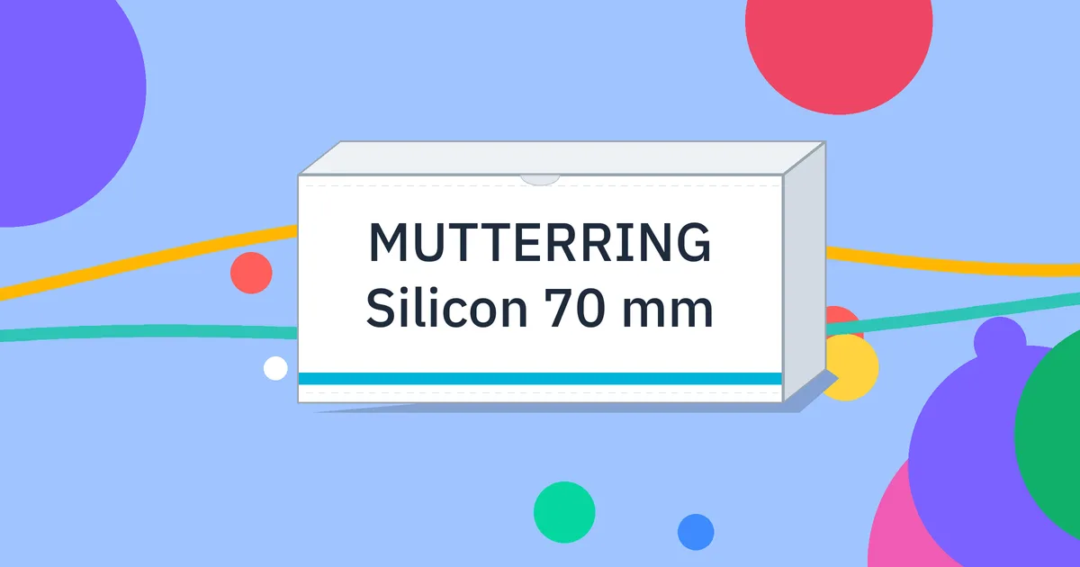 Symbolbild: Packung mit der Aufschrift MUTTERRING Silicon 70 mm (PZN 00612536) – Verfügbarkeit und Bezug in Apotheken in Frankfurt am Main