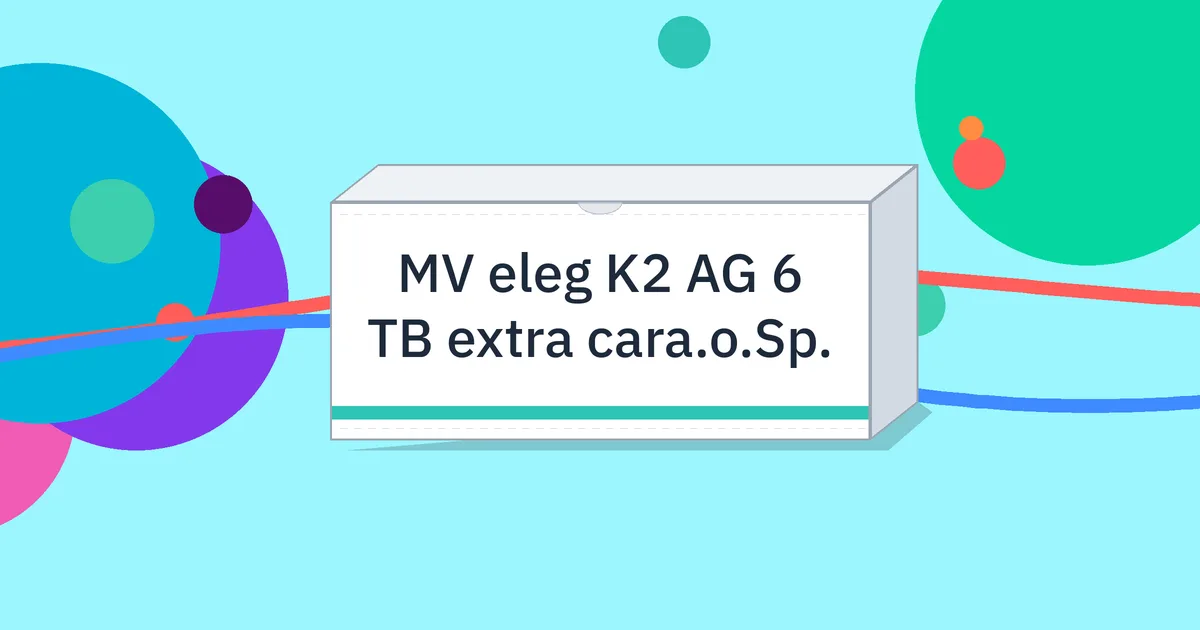 Symbolbild: Packung mit der Aufschrift MV eleg K2 AG 6 TB extra cara.o.Sp. (PZN 09876320) – Verfügbarkeit und Bezug in Apotheken in Frankfurt am Main