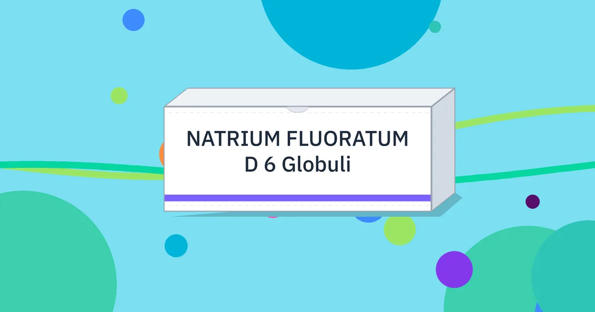Symbolbild: Packung mit der Aufschrift NATRIUM FLUORATUM D 6 Globuli (PZN 07458558) – Verfügbarkeit und Bezug in Apotheken in Frankfurt am Main