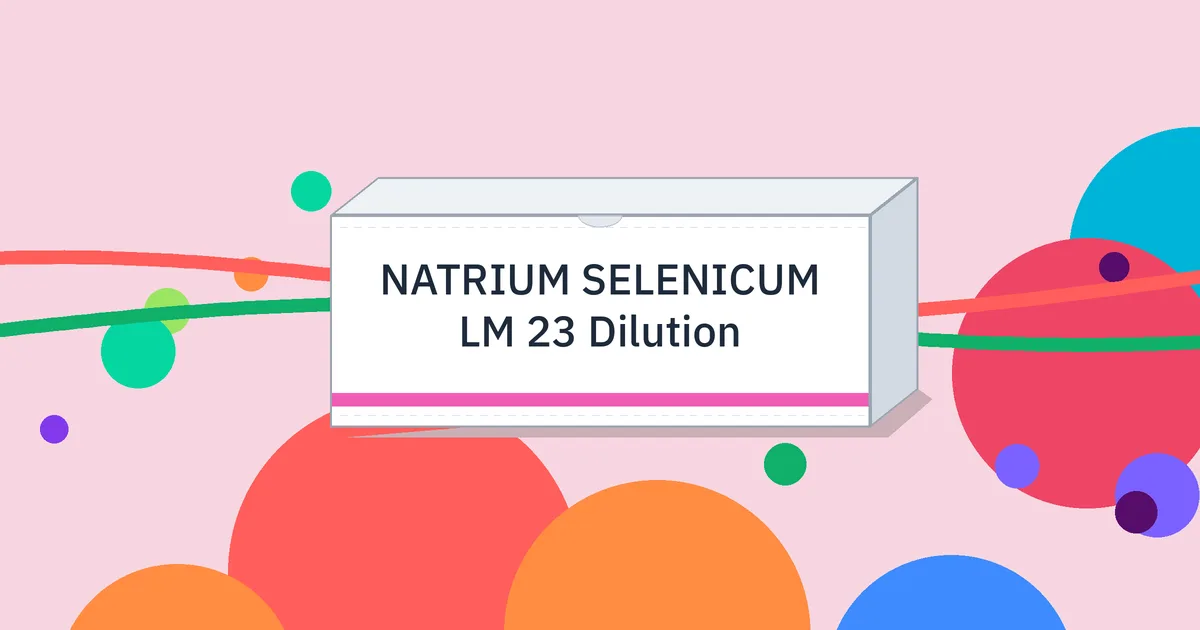 Symbolbild: Packung mit der Aufschrift NATRIUM SELENICUM LM 23 Dilution (PZN 13616903) – Verfügbarkeit und Bezug in Apotheken in Frankfurt am Main