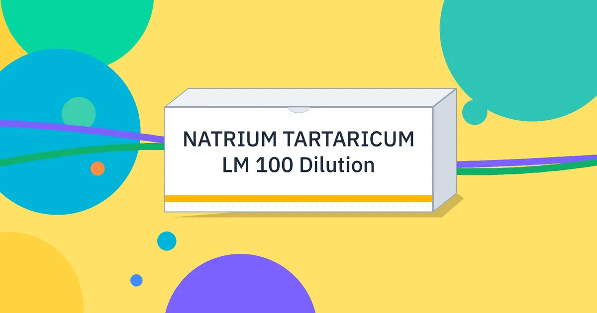 Symbolbild: Packung mit der Aufschrift NATRIUM TARTARICUM LM 100 Dilution (PZN 12967983) – Verfügbarkeit und Bezug in Apotheken in Frankfurt am Main