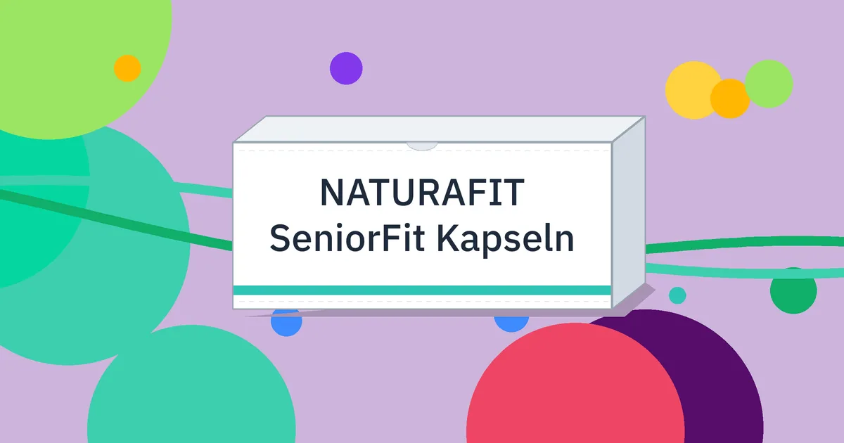 Symbolbild: Packung mit der Aufschrift NATURAFIT SeniorFit Kapseln (PZN 11227066) – Verfügbarkeit und Bezug in Apotheken in Frankfurt am Main
