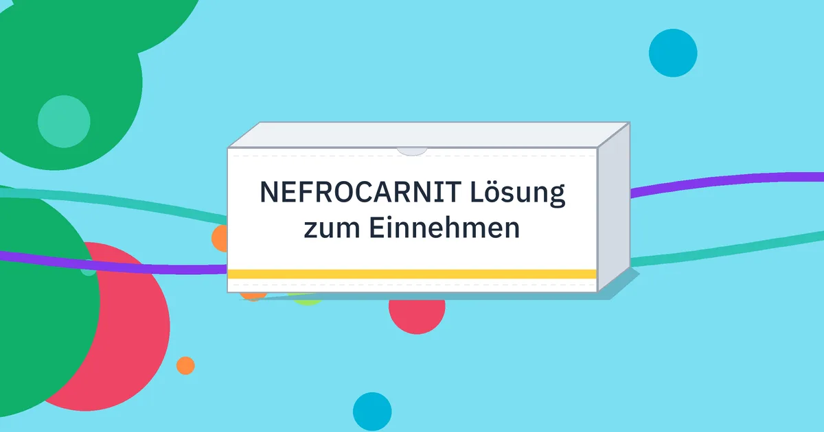 Symbolbild: Packung mit der Aufschrift NEFROCARNIT Lösung zum Einnehmen (PZN 04542063) – Verfügbarkeit und Bezug in Apotheken in Frankfurt am Main