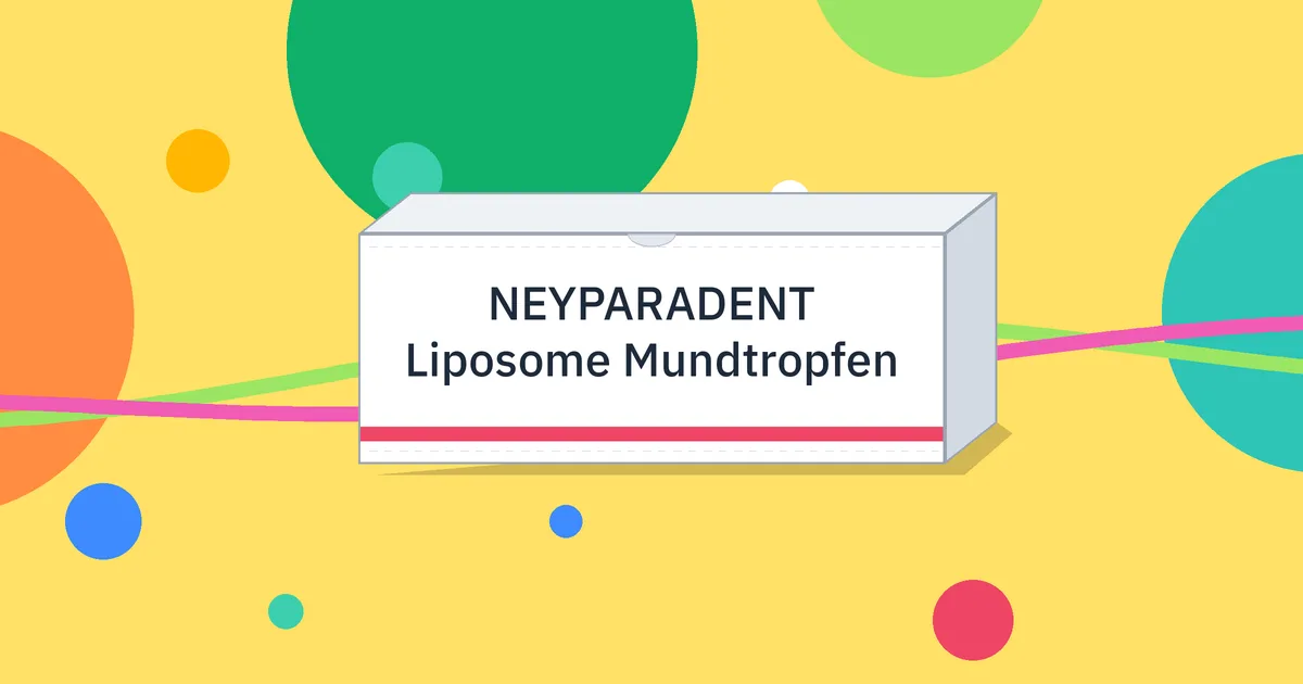 Symbolbild: Packung mit der Aufschrift NEYPARADENT Liposome Mundtropfen (PZN 01420431) – Verfügbarkeit und Bezug in Apotheken in Frankfurt am Main