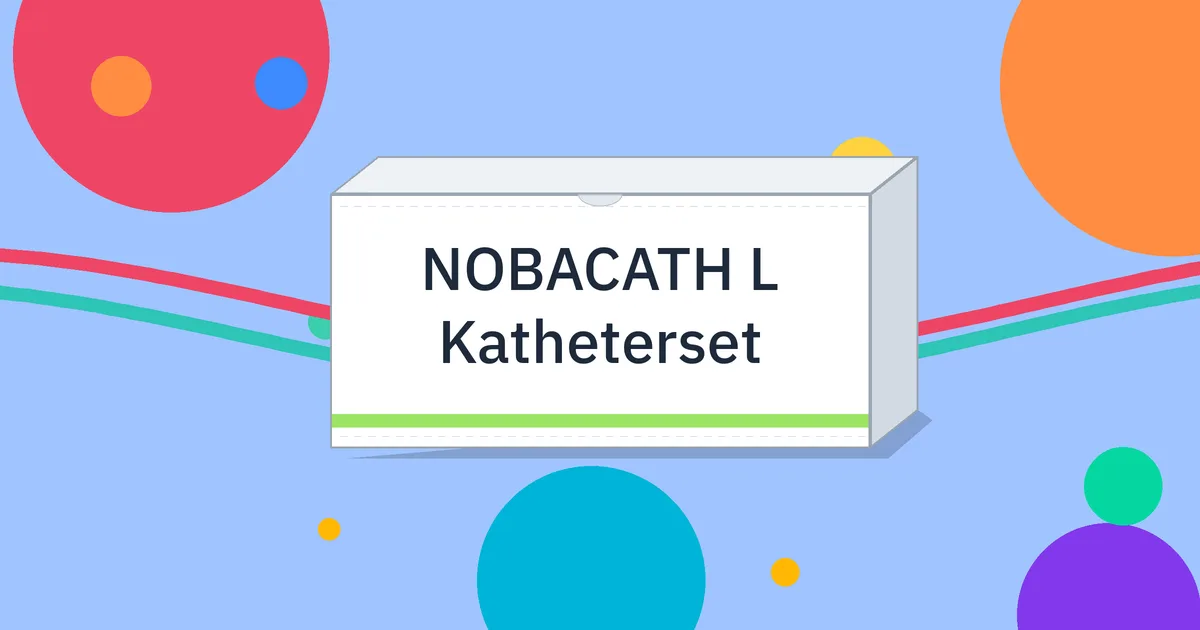 Symbolbild: Packung mit der Aufschrift NOBACATH L Katheterset (PZN 10077274) – Verfügbarkeit und Bezug in Apotheken in Frankfurt am Main