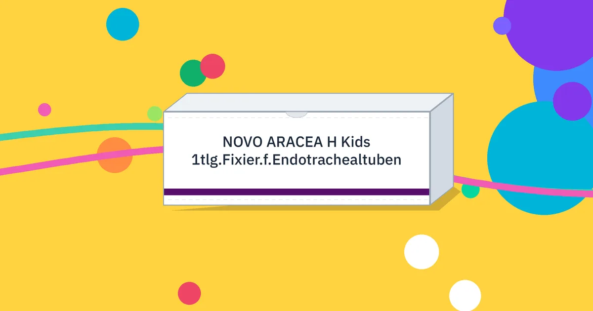 Symbolbild: Packung mit der Aufschrift NOVO ARACEA H Kids 1tlg.Fixier.f.Endotrachealtuben (PZN 20312931) – Verfügbarkeit und Bezug in Apotheken in Frankfurt am Main