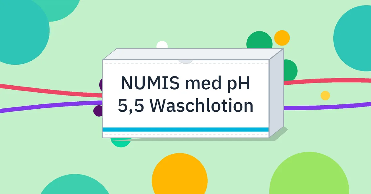 Symbolbild: Packung mit der Aufschrift NUMIS med pH 5,5 Waschlotion (PZN 16615057) – Verfügbarkeit und Bezug in Apotheken in Frankfurt am Main