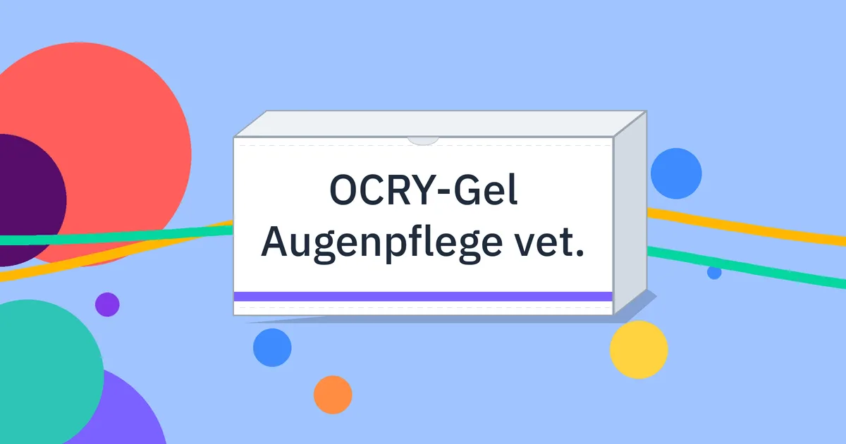 Symbolbild: Packung mit der Aufschrift OCRY-Gel Augenpflege vet. (PZN 19491845) – Verfügbarkeit und Bezug in Apotheken in Frankfurt am Main
