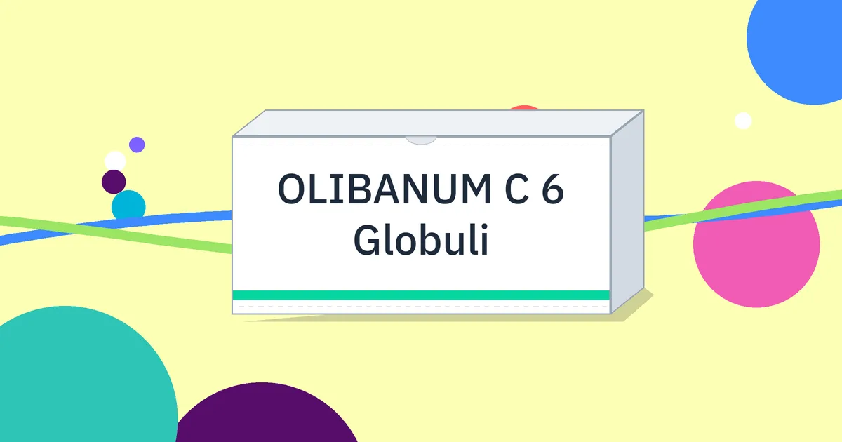 Symbolbild: Packung mit der Aufschrift OLIBANUM C 6 Globuli (PZN 19719395) – Verfügbarkeit und Bezug in Apotheken in Frankfurt am Main