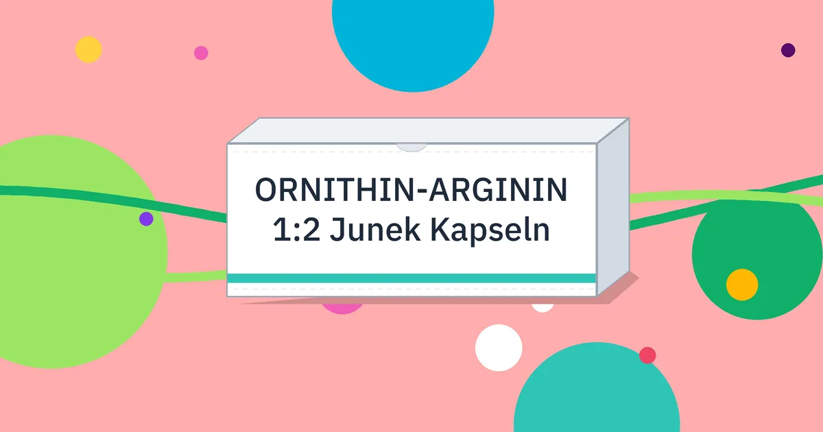 Symbolbild: Packung mit der Aufschrift ORNITHIN-ARGININ 1:2 Junek Kapseln (PZN 00985125) – Verfügbarkeit und Bezug in Apotheken in Frankfurt am Main