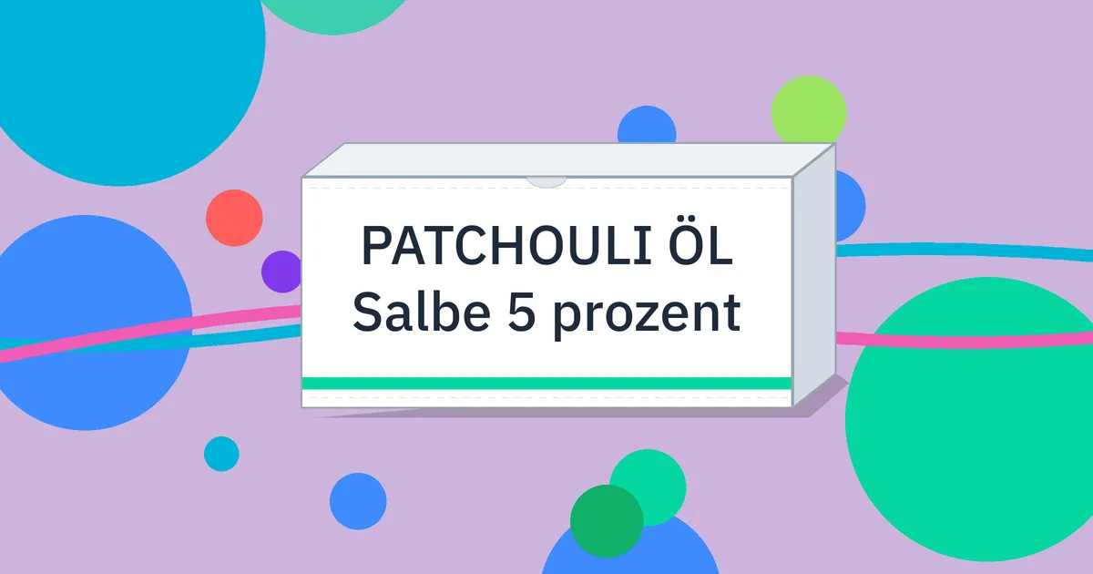 Symbolbild: Packung mit der Aufschrift PATCHOULI ÖL Salbe 5 prozent (PZN 18901198) – Verfügbarkeit und Bezug in Apotheken in Frankfurt am Main