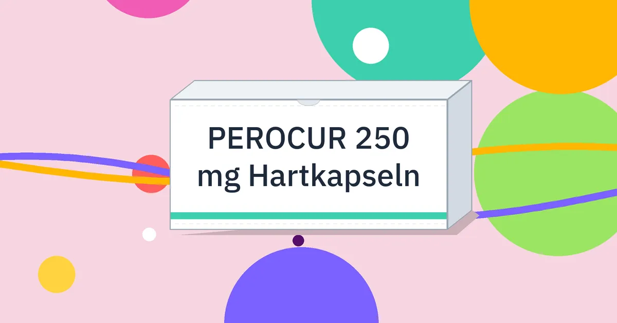 Symbolbild: Packung mit der Aufschrift PEROCUR 250 mg Hartkapseln (PZN 12396049) – Verfügbarkeit und Bezug in Apotheken in Frankfurt am Main