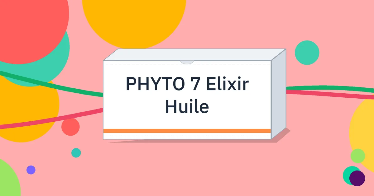 Symbolbild: Packung mit der Aufschrift PHYTO 7 Elixir Huile (PZN 20109124) – Verfügbarkeit und Bezug in Apotheken in Frankfurt am Main