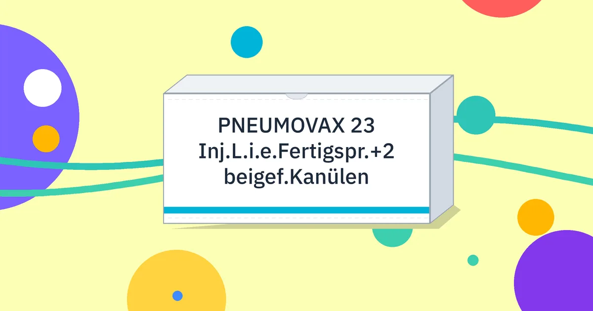 Symbolbild: Packung mit der Aufschrift PNEUMOVAX 23 Inj.L.i.e.Fertigspr.+2 beigef.Kanülen (PZN 13588822) – Verfügbarkeit und Bezug in Apotheken in Frankfurt am Main