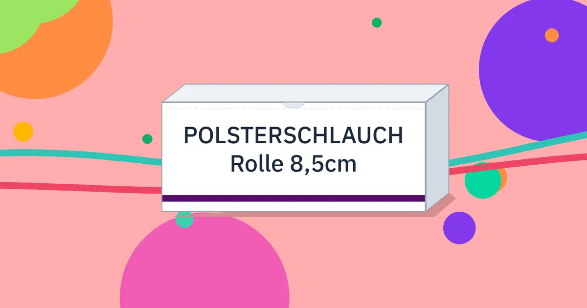Symbolbild: Packung mit der Aufschrift POLSTERSCHLAUCH Rolle 8,5cm (PZN 07003645) – Verfügbarkeit und Bezug in Apotheken in Frankfurt am Main