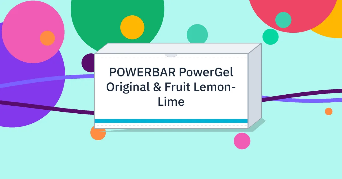 Symbolbild: Packung mit der Aufschrift POWERBAR PowerGel Original & Fruit Lemon-Lime (PZN 15531387) – Verfügbarkeit und Bezug in Apotheken in Frankfurt am Main