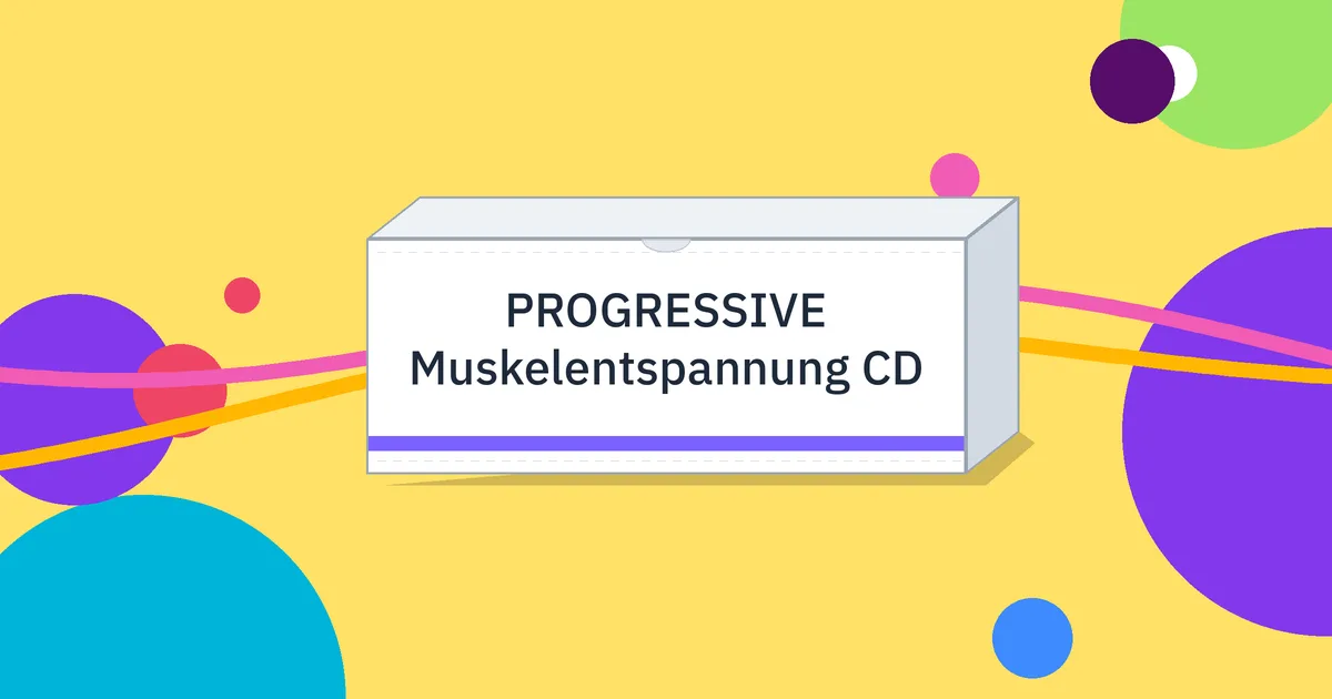 Symbolbild: Packung mit der Aufschrift PROGRESSIVE Muskelentspannung CD (PZN 05392281) – Verfügbarkeit und Bezug in Apotheken in Frankfurt am Main