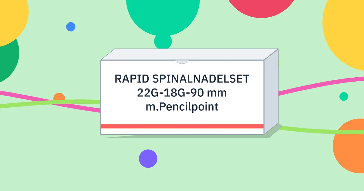 Symbolbild: Packung mit der Aufschrift RAPID SPINALNADELSET 22G-18G-90 mm m.Pencilpoint (PZN 09216090) – Verfügbarkeit und Bezug in Apotheken in Frankfurt am Main