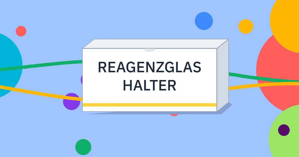 Symbolbild: Packung mit der Aufschrift REAGENZGLAS HALTER (PZN 01735407) – Verfügbarkeit und Bezug in Apotheken in Frankfurt am Main