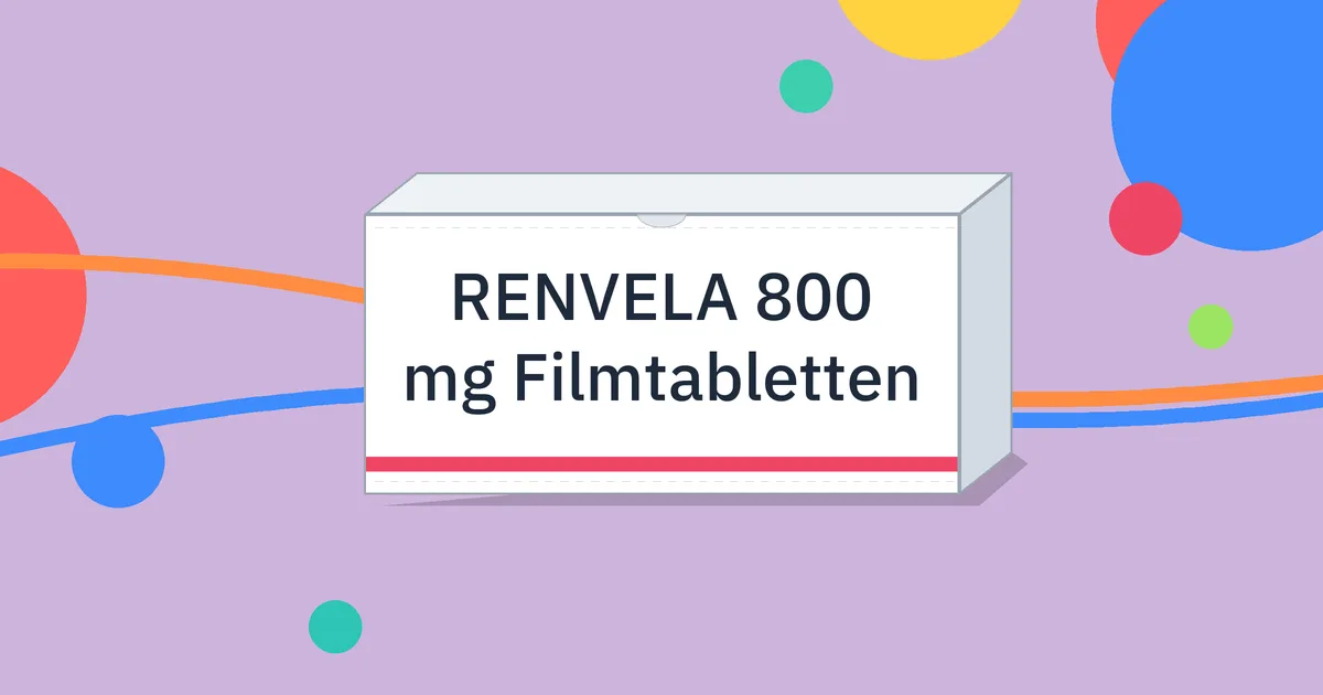 Symbolbild: Packung mit der Aufschrift RENVELA 800 mg Filmtabletten (PZN 07704572) – Verfügbarkeit und Bezug in Apotheken in Frankfurt am Main
