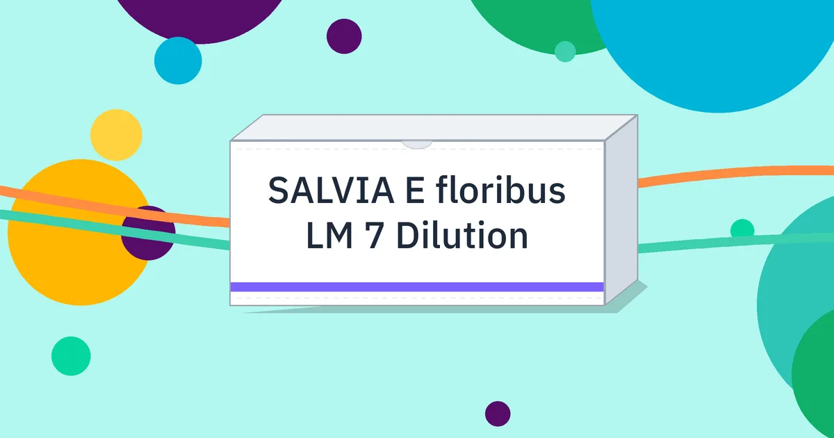 Symbolbild: Packung mit der Aufschrift SALVIA E floribus LM 7 Dilution (PZN 13178981) – Verfügbarkeit und Bezug in Apotheken in Frankfurt am Main