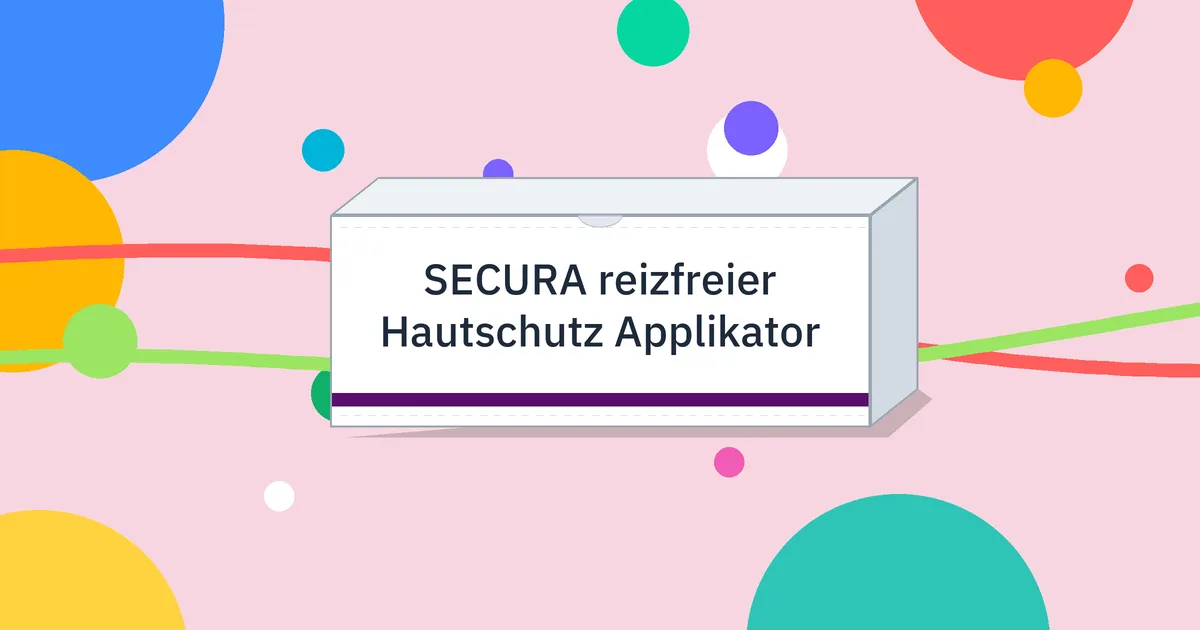 Symbolbild: Packung mit der Aufschrift SECURA reizfreier Hautschutz Applikator (PZN 09384858) – Verfügbarkeit und Bezug in Apotheken in Frankfurt am Main