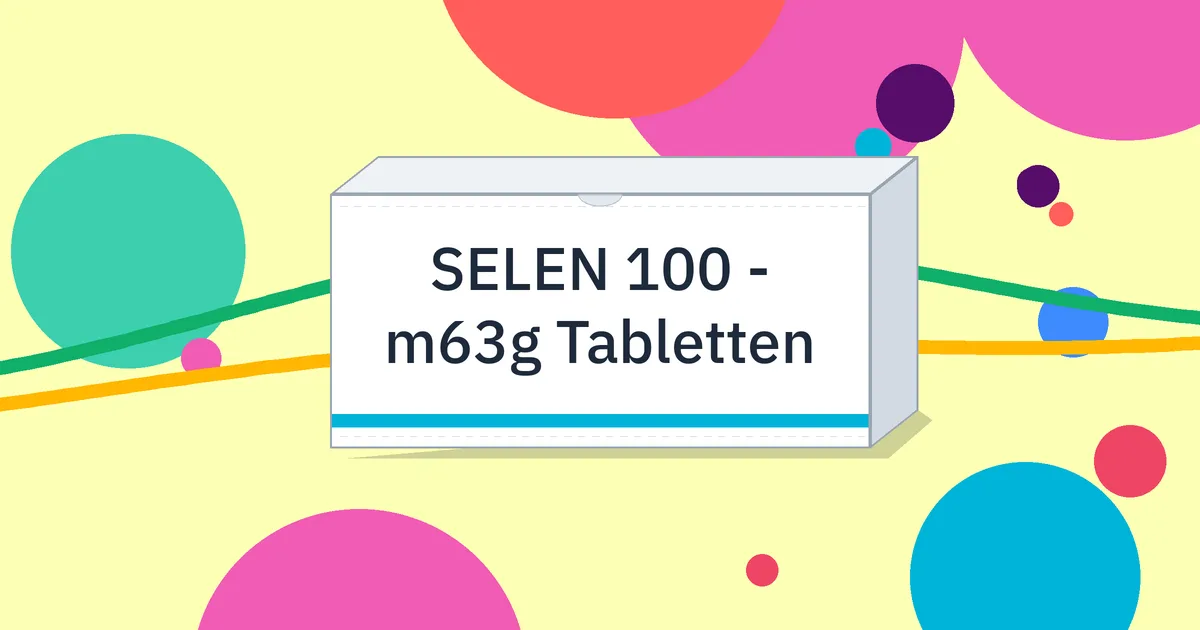 Symbolbild: Packung mit der Aufschrift SELEN 100 -m63g Tabletten (PZN 10987533) – Verfügbarkeit und Bezug in Apotheken in Frankfurt am Main