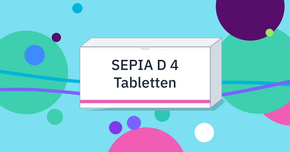 Symbolbild: Packung mit der Aufschrift SEPIA D 4 Tabletten (PZN 01785351) – Verfügbarkeit und Bezug in Apotheken in Frankfurt am Main