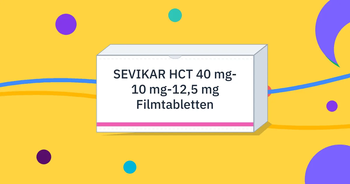 Symbolbild: Packung mit der Aufschrift SEVIKAR HCT 40 mg-10 mg-12,5 mg Filmtabletten (PZN 10192940) – Verfügbarkeit und Bezug in Apotheken in Frankfurt am Main