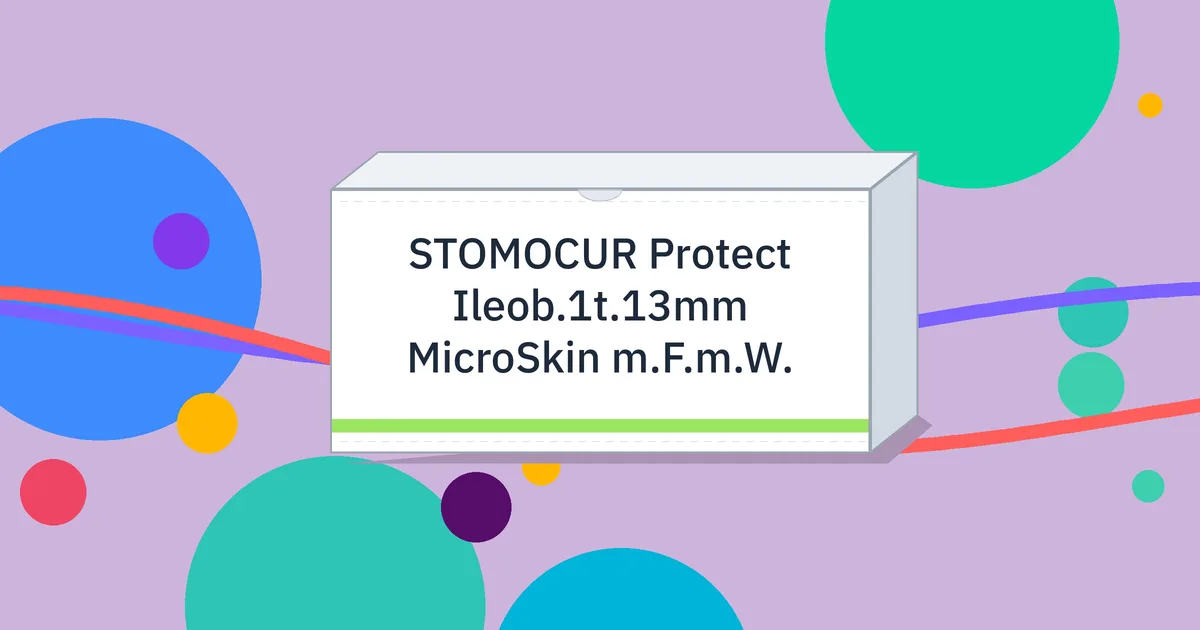 Symbolbild: Packung mit der Aufschrift STOMOCUR Protect Ileob.1t.13mm MicroSkin m.F.m.W. (PZN 14375198) – Verfügbarkeit und Bezug in Apotheken in Frankfurt am Main