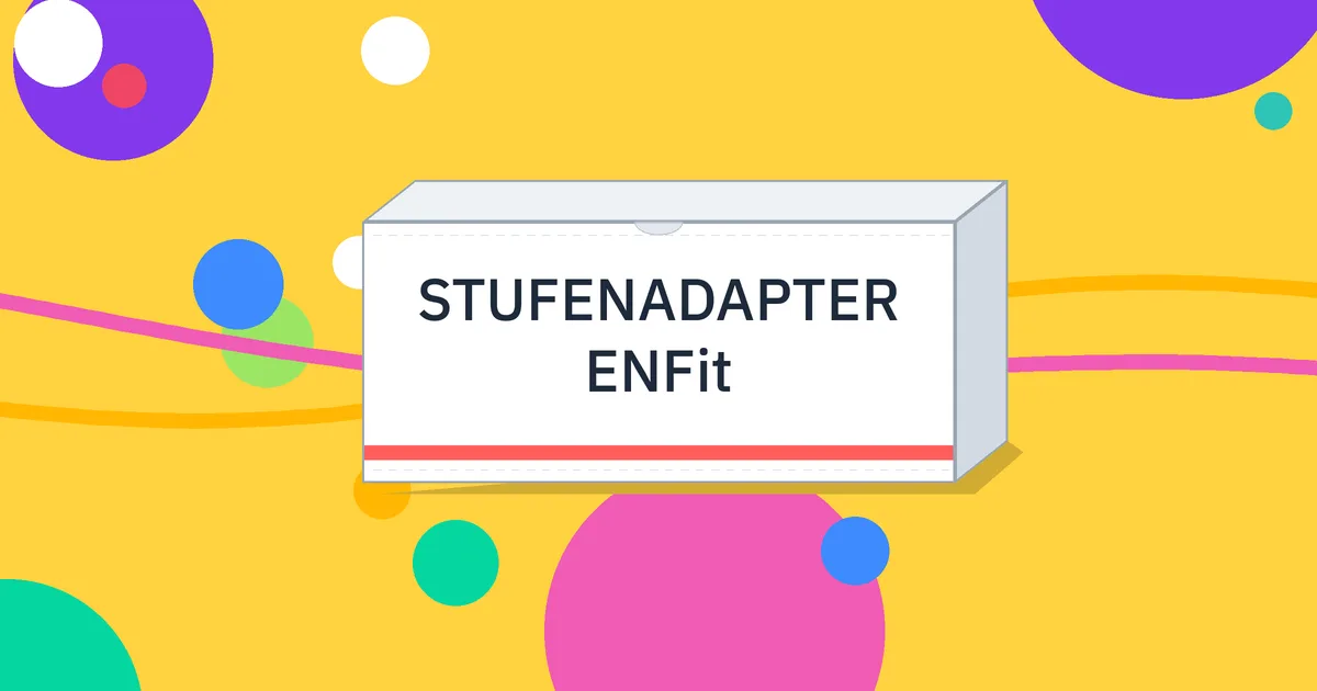 Symbolbild: Packung mit der Aufschrift STUFENADAPTER ENFit (PZN 17421125) – Verfügbarkeit und Bezug in Apotheken in Frankfurt am Main
