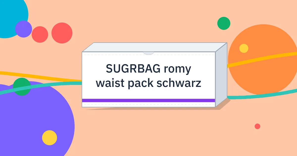 Symbolbild: Packung mit der Aufschrift SUGRBAG romy waist pack schwarz (PZN 16732142) – Verfügbarkeit und Bezug in Apotheken in Frankfurt am Main