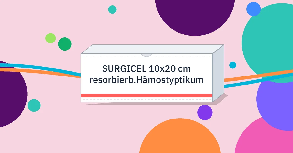 Symbolbild: Packung mit der Aufschrift SURGICEL 10x20 cm resorbierb.Hämostyptikum (PZN 18798961) – Verfügbarkeit und Bezug in Apotheken in Frankfurt am Main