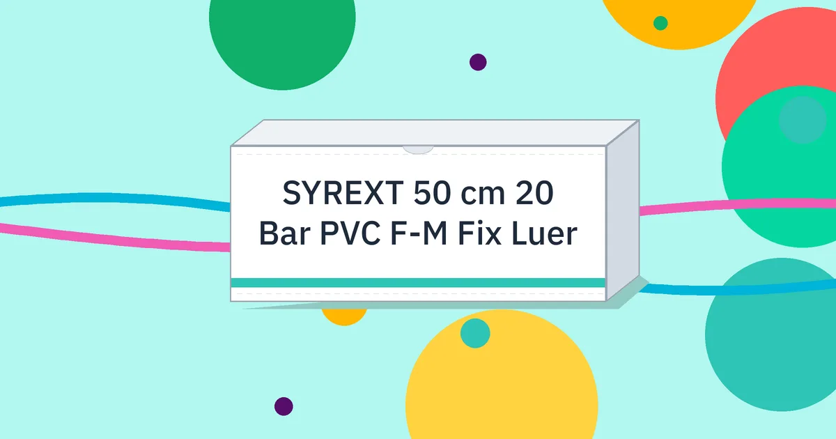 Symbolbild: Packung mit der Aufschrift SYREXT 50 cm 20 Bar PVC F-M Fix Luer (PZN 17899068) – Verfügbarkeit und Bezug in Apotheken in Frankfurt am Main