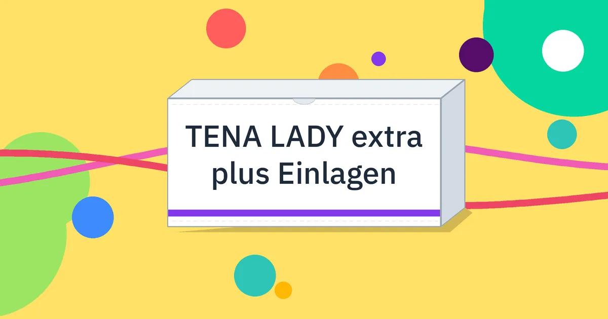 Symbolbild: Packung mit der Aufschrift TENA LADY extra plus Einlagen (PZN 07199909) – Verfügbarkeit und Bezug in Apotheken in Frankfurt am Main