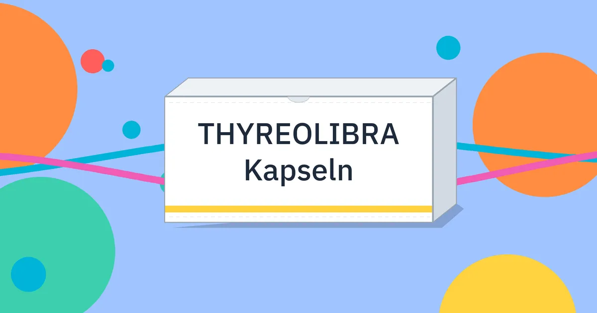 Symbolbild: Packung mit der Aufschrift THYREOLIBRA Kapseln (PZN 19429674) – Verfügbarkeit und Bezug in Apotheken in Frankfurt am Main