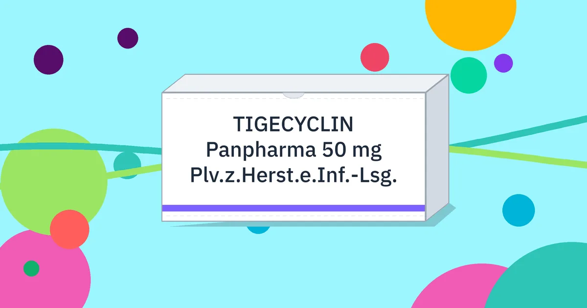 Symbolbild: Packung mit der Aufschrift TIGECYCLIN Panpharma 50 mg Plv.z.Herst.e.Inf.-Lsg. (PZN 18839909) – Verfügbarkeit und Bezug in Apotheken in Frankfurt am Main