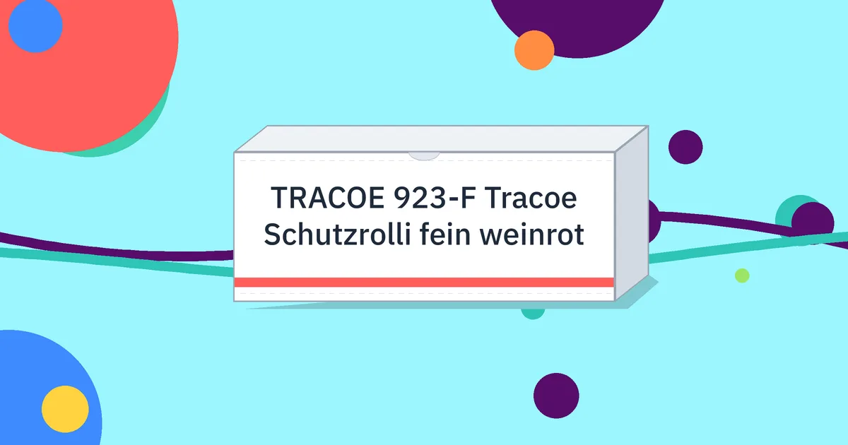 Symbolbild: Packung mit der Aufschrift TRACOE 923-F Tracoe Schutzrolli fein weinrot (PZN 02721028) – Verfügbarkeit und Bezug in Apotheken in Frankfurt am Main