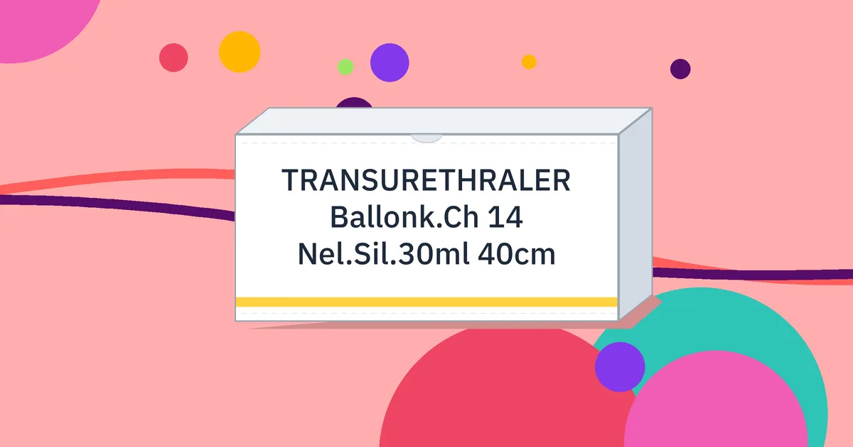 Symbolbild: Packung mit der Aufschrift TRANSURETHRALER Ballonk.Ch 14 Nel.Sil.30ml 40cm (PZN 04210585) – Verfügbarkeit und Bezug in Apotheken in Frankfurt am Main