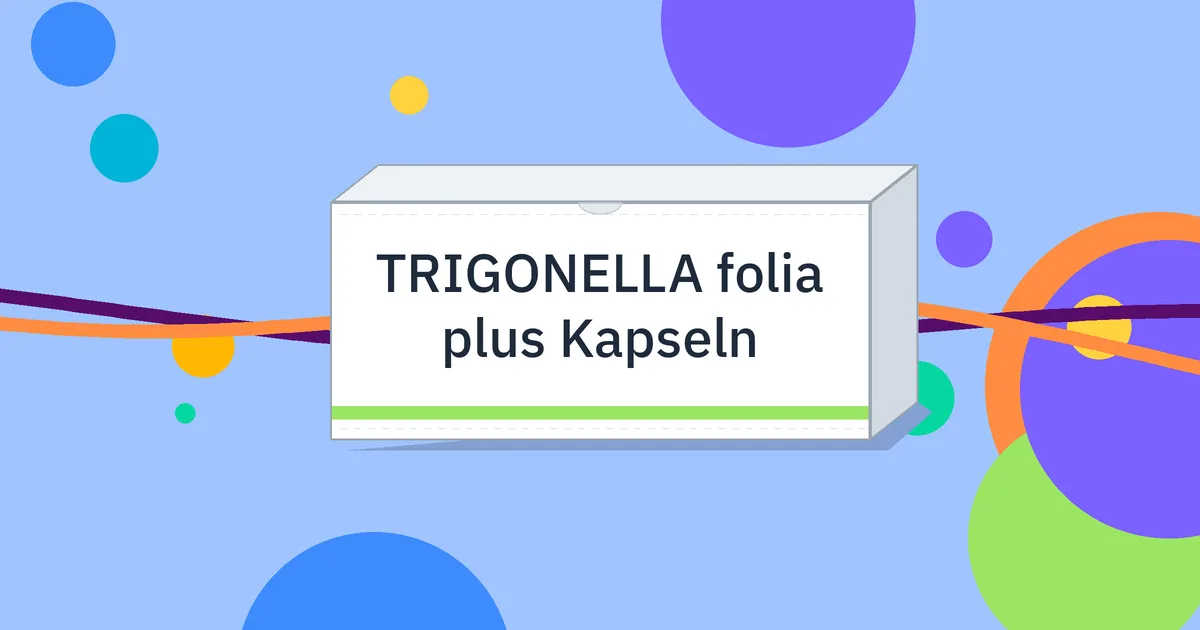 Symbolbild: Packung mit der Aufschrift TRIGONELLA folia plus Kapseln (PZN 03826404) – Verfügbarkeit und Bezug in Apotheken in Frankfurt am Main